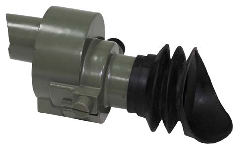 Jugosl. Monocular, ON-M 59, oliv, Lederbehälter, gebr.